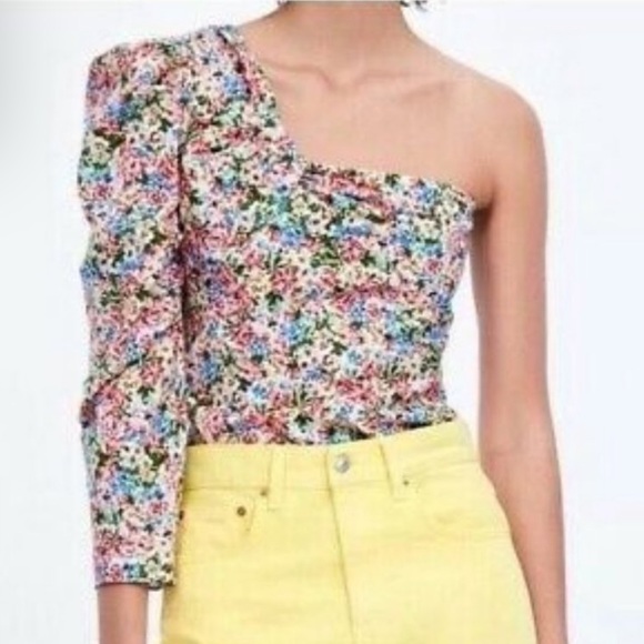 Zara | Tops | Zara One Shoulder Top | Poshmark